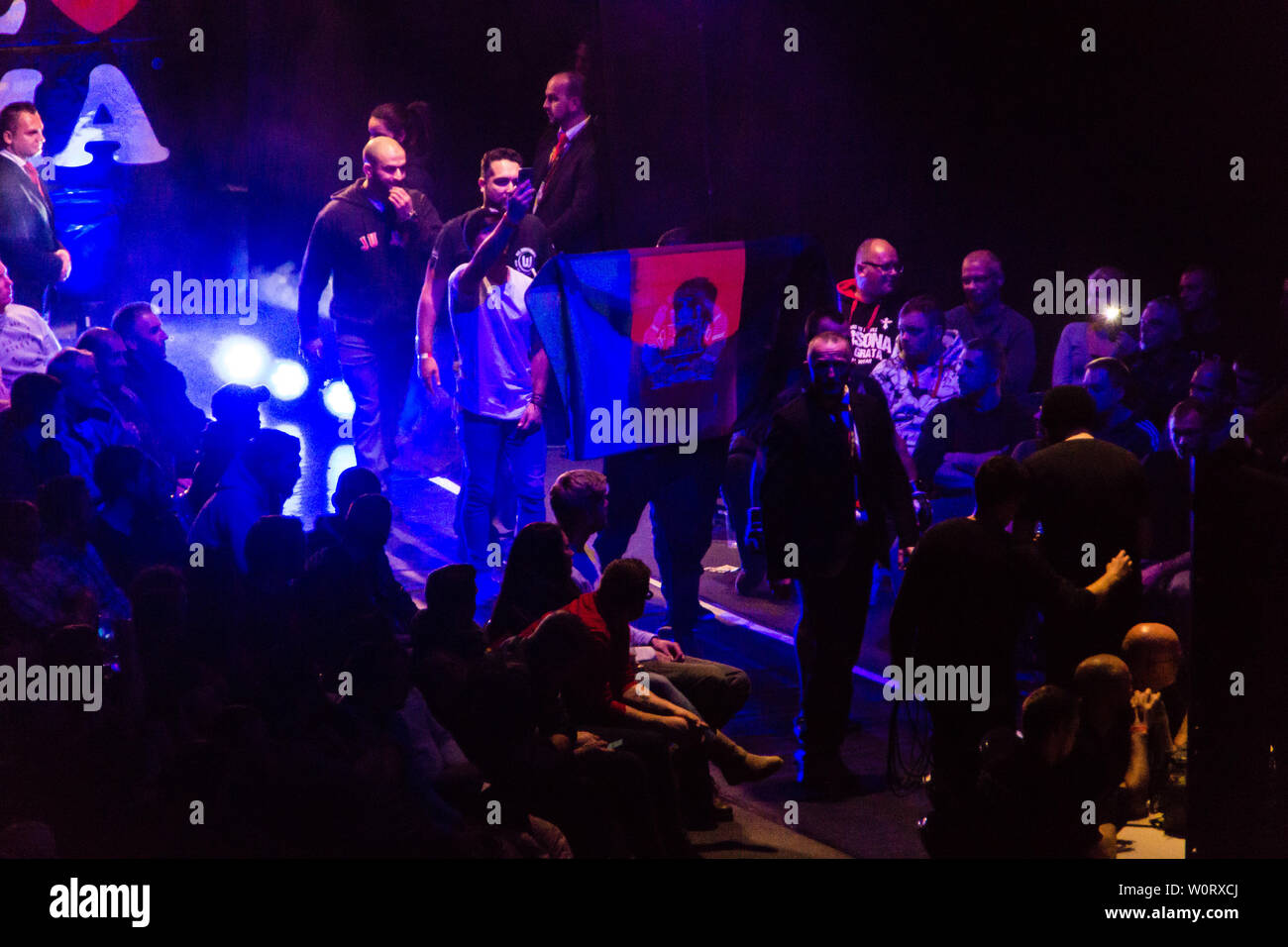 Hamburg, Germany - Nov 18th, 2017: The fight between Alex Wiens and ...