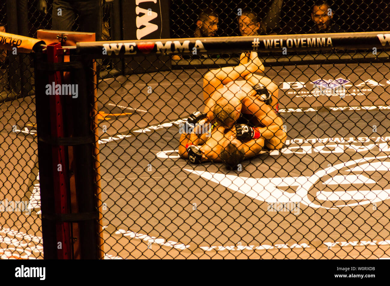 Hamburg, Germany - Nov 18th, 2017: The fight between Alex Wiens and ...