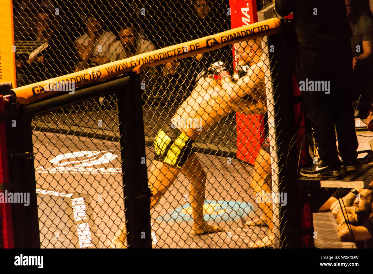 Hamburg, Germany - Nov 18th, 2017: The fight between Alex Wiens and ...