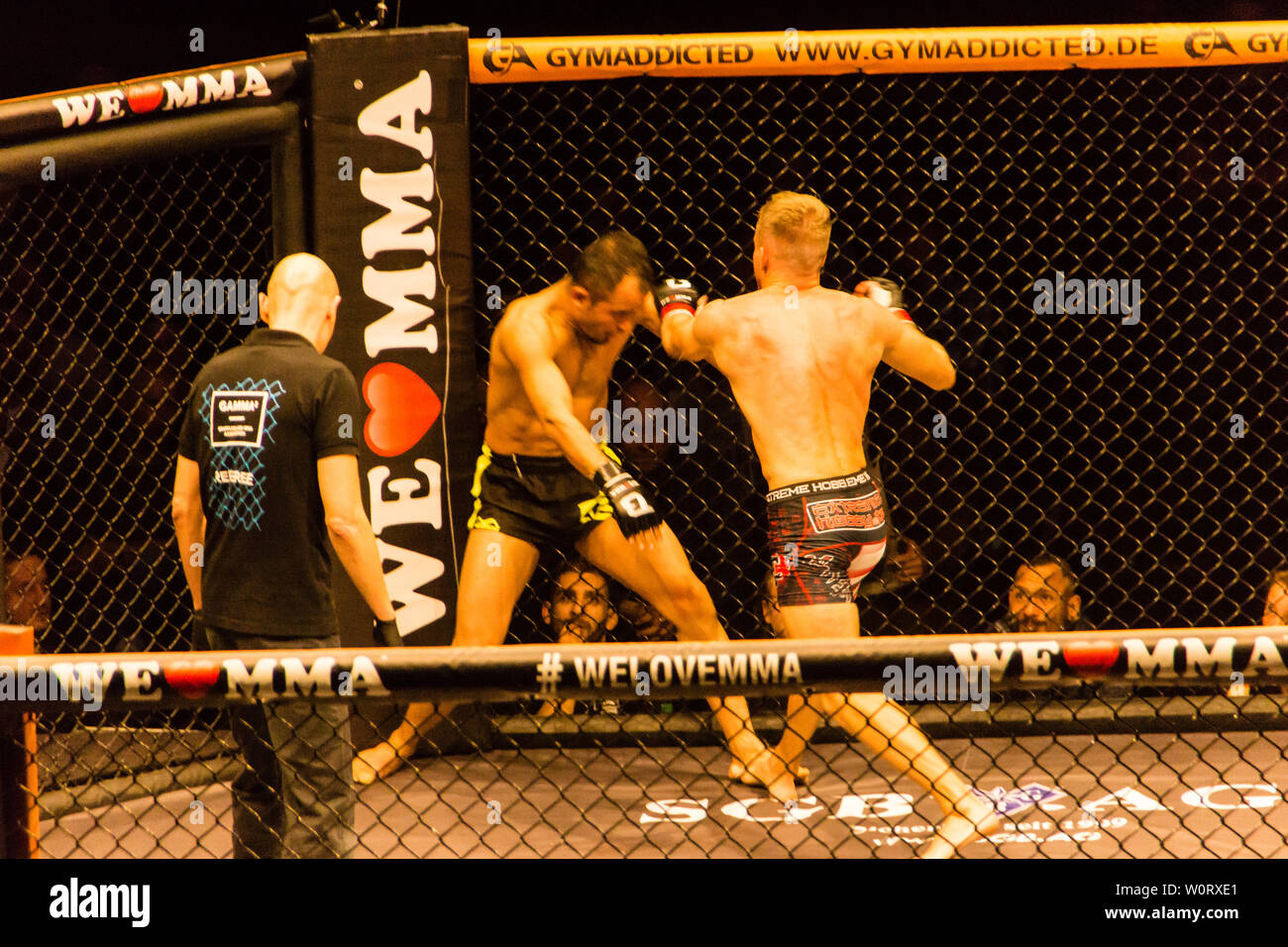 Hamburg, Germany - Nov 18th, 2017: The fight between Alex Wiens and ...