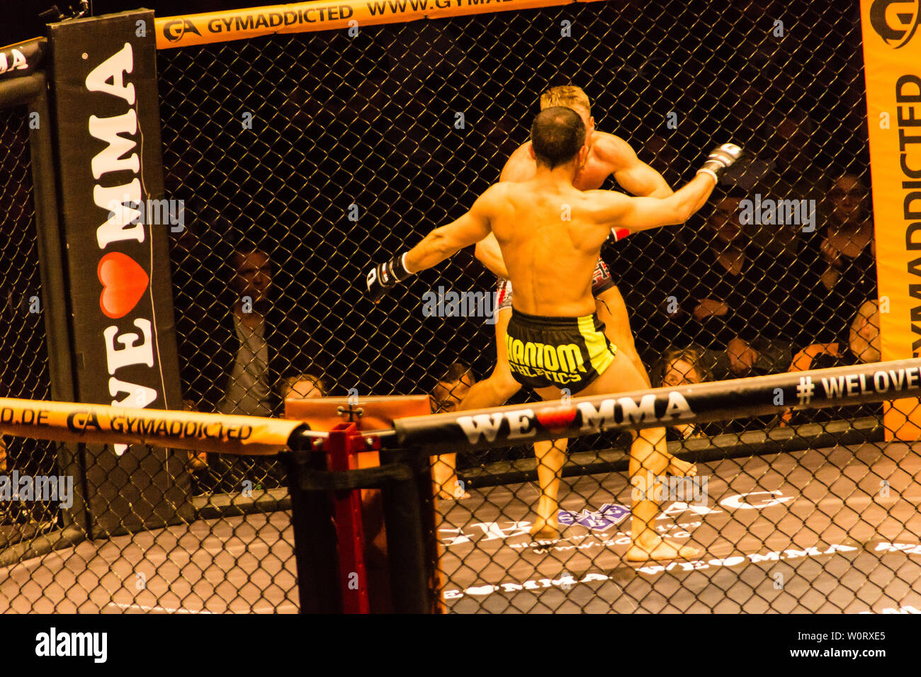 Hamburg, Germany - Nov 18th, 2017: The fight between Alex Wiens and ...