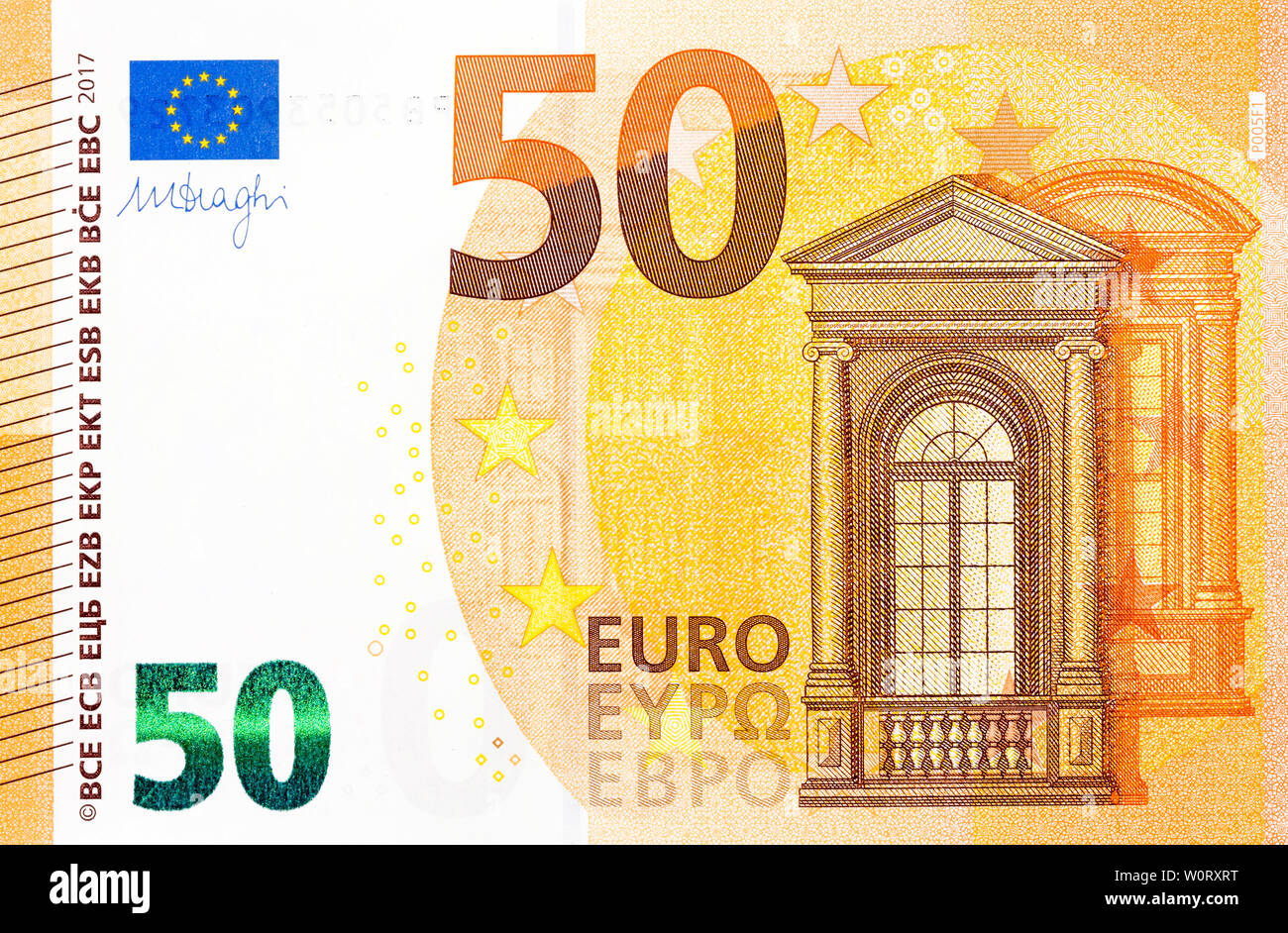 Photo of fifty euro banknote in macro shot. High resolution photo Stock ...