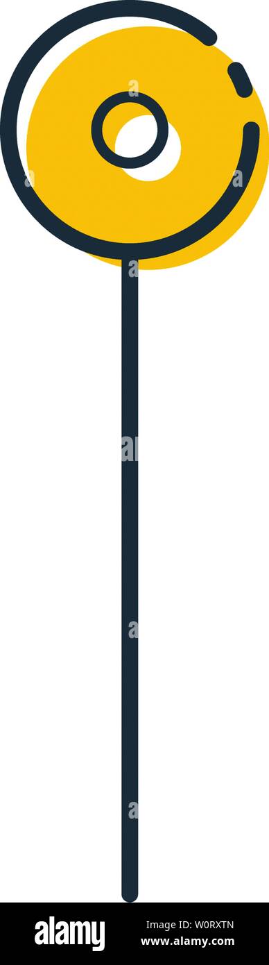 Push pin line icon, outline vector sign, linear style pictogram ...