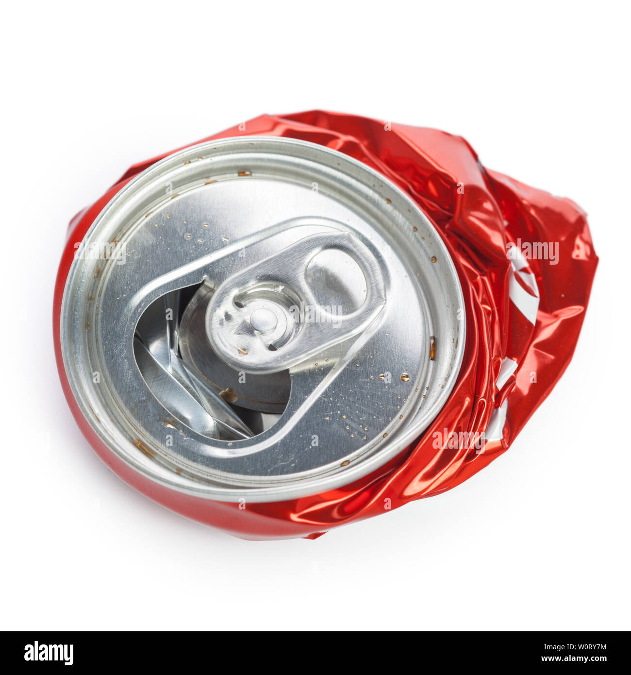Compressed cans isolated on a white background Stock Photo - Alamy