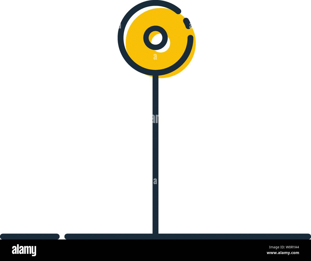 Map pin flat design style modern icon, pointer minimal vector symbol ...