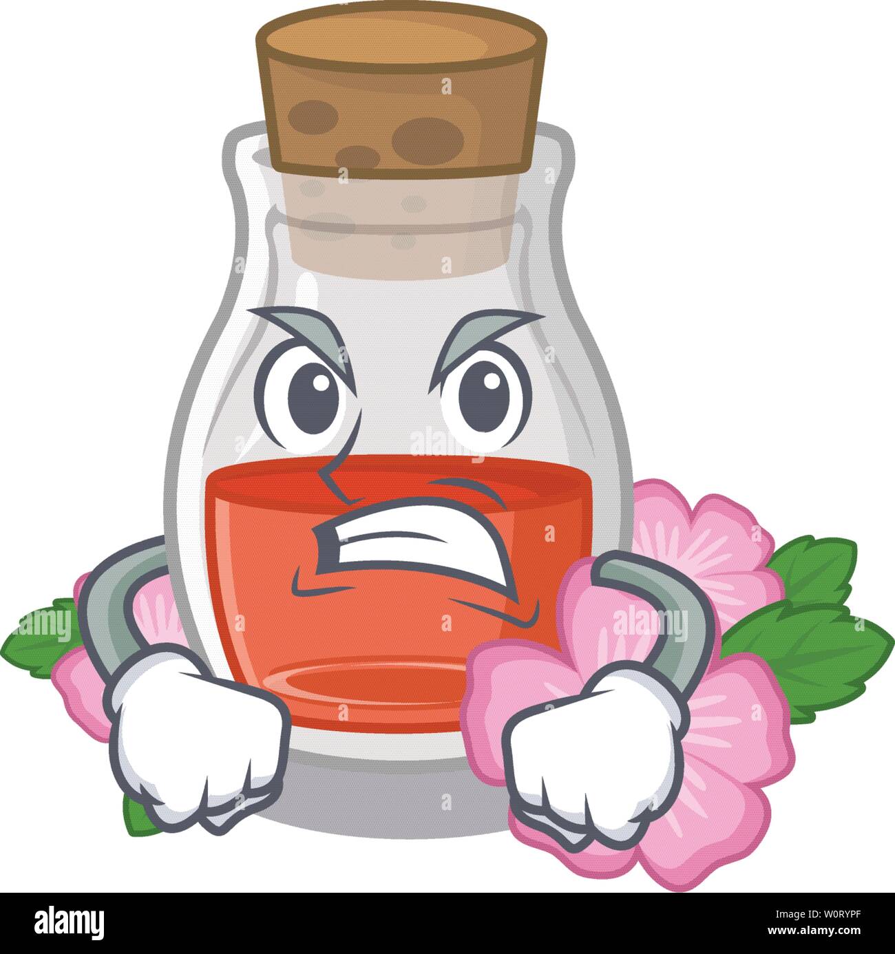Angry rose seed oil the cartoon shape Stock Vector Image & Art - Alamy