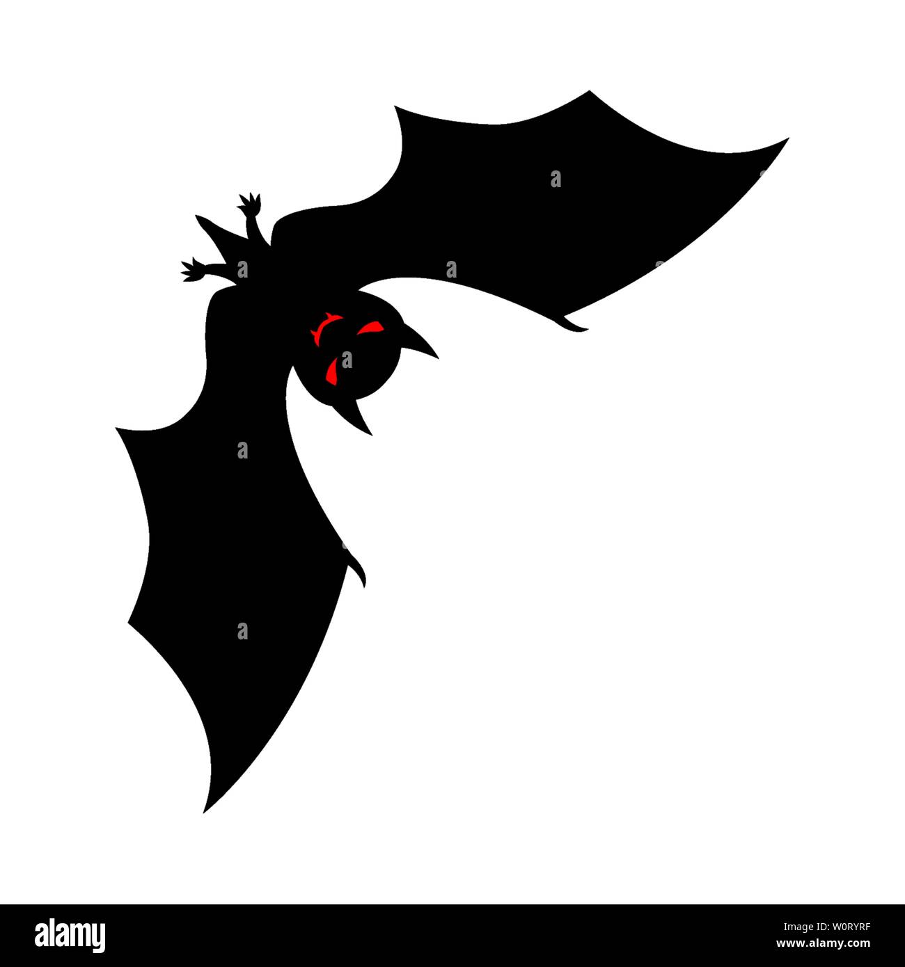 Bat drawing red eyes hi-res stock photography and images - Alamy