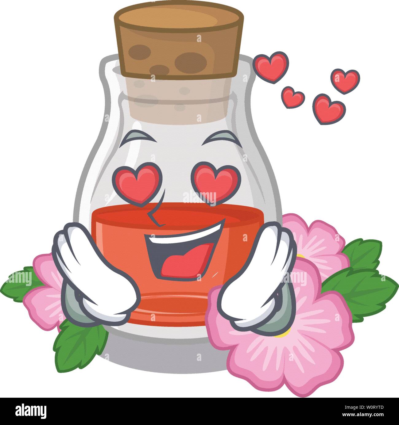 In love rose seed oil the cartoon shape Stock Vector Image & Art - Alamy