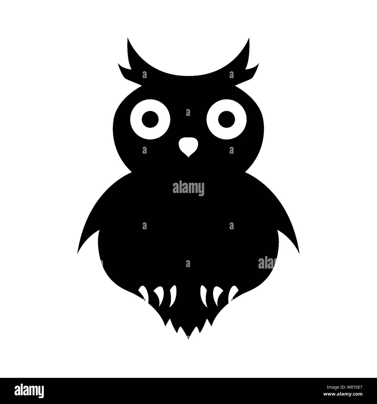Halloween Owl Clip Art Black And White