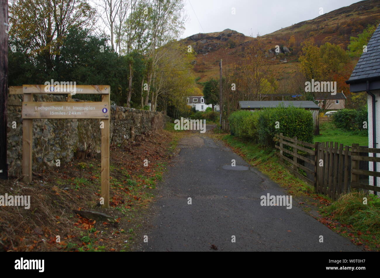 The Loch Lomond and Cowal Way. Cowal peninsula. Highlands. Scotland. UK ...