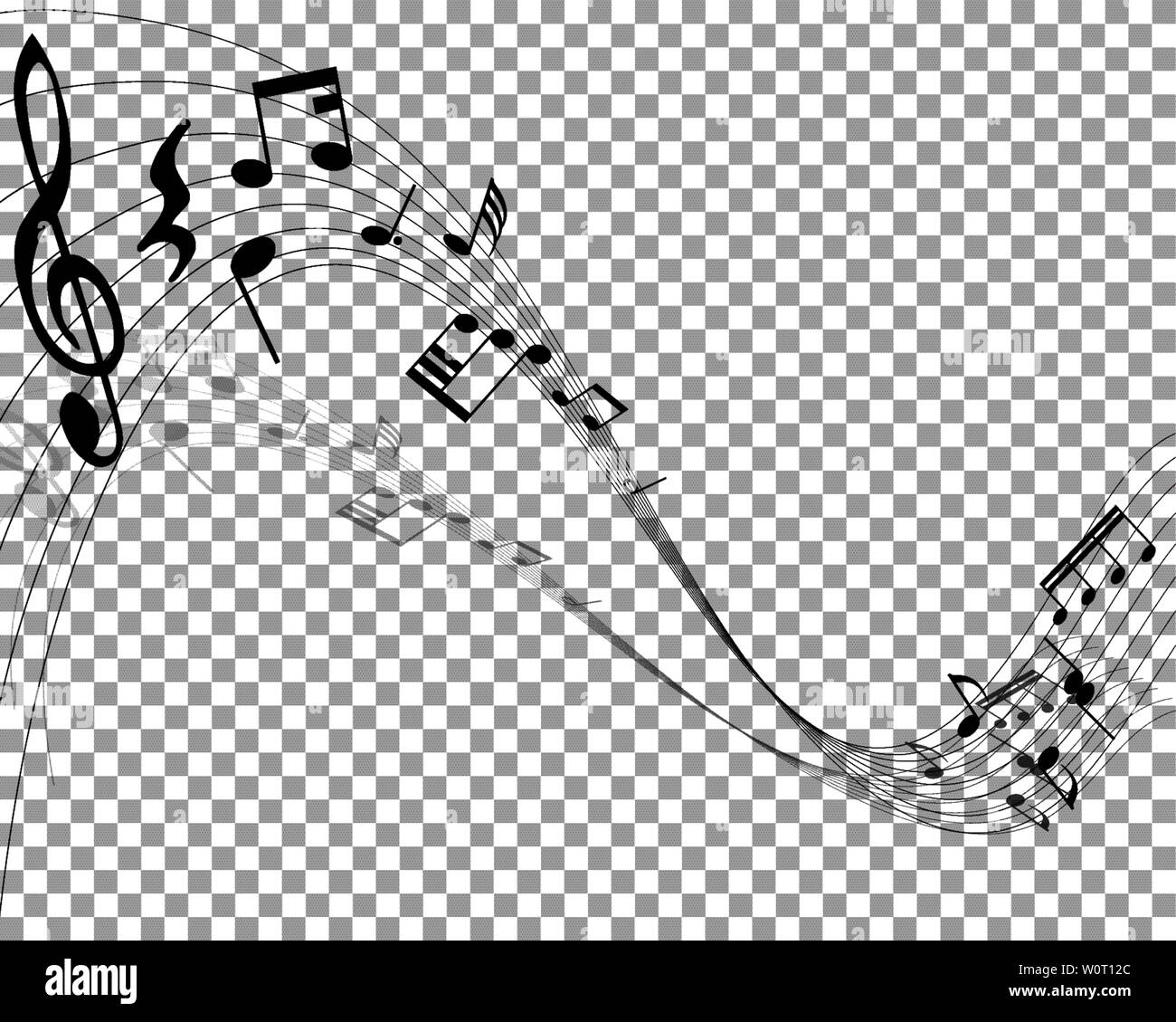 Vector Notes Design With Transparency Grid on Back. Vector Illustration ...