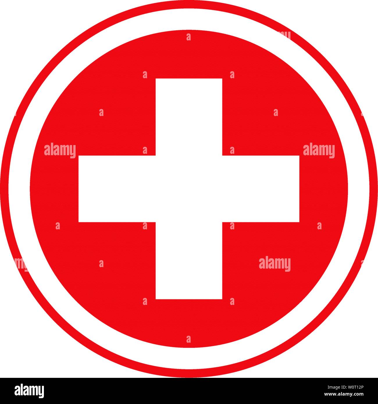 First aid. Medical cross vector icon. Medicinal and pharmacy sign ...