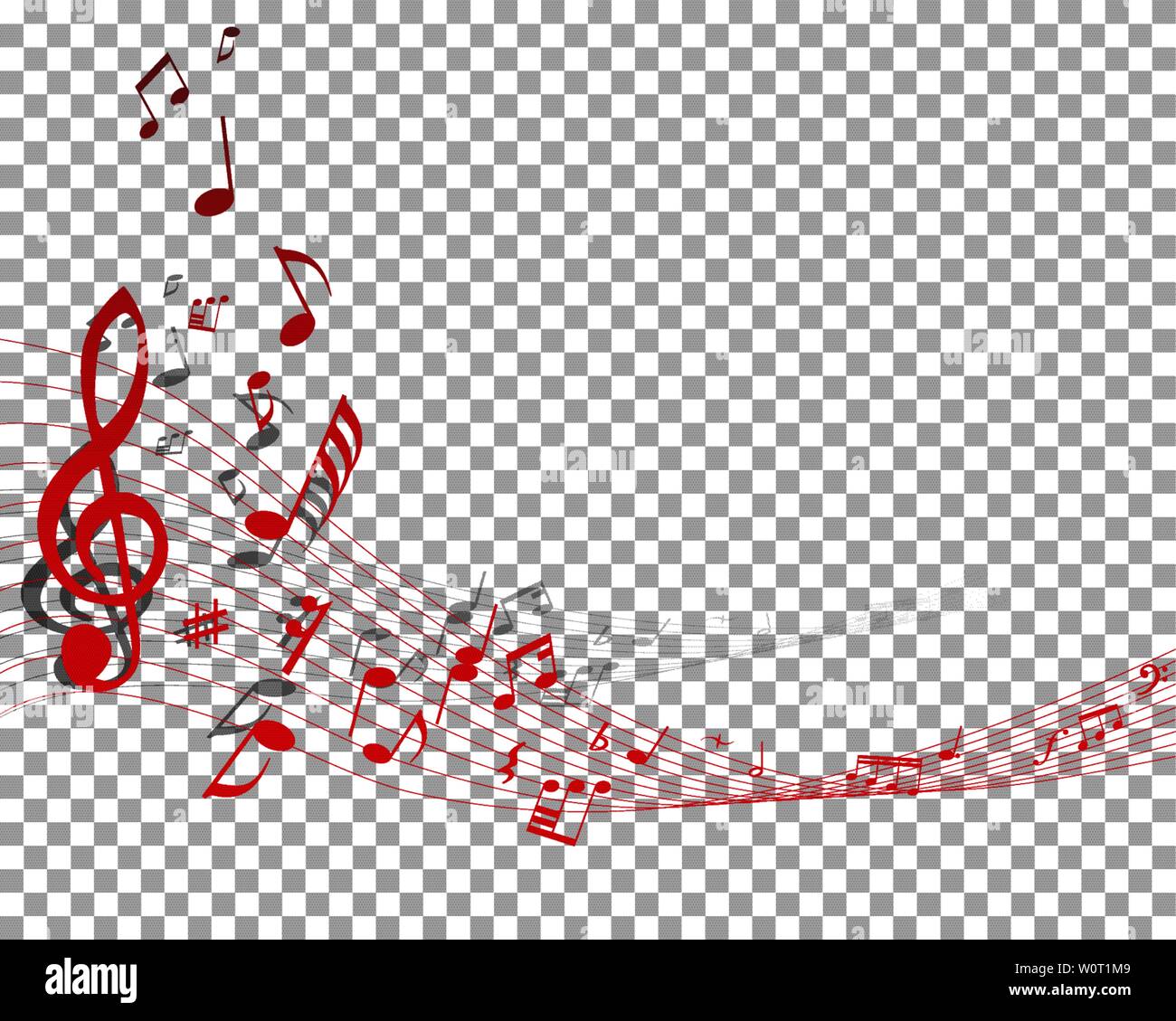 Vector Notes Design With Transparency Grid on Back. Vector Illustration ...