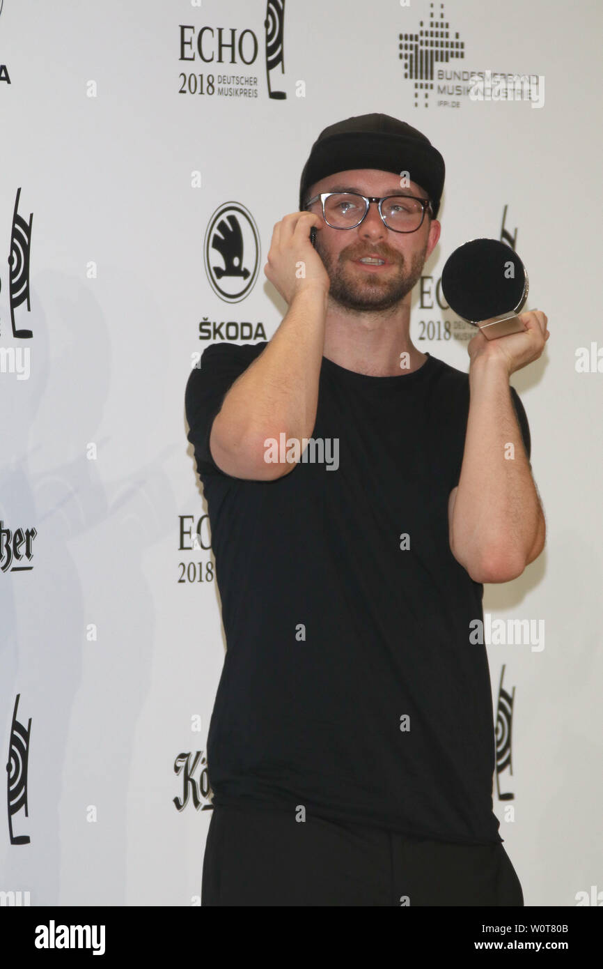 Mark Forster (Gewinner Kuenstler Pop National), Echo Verleihung 2018 ...