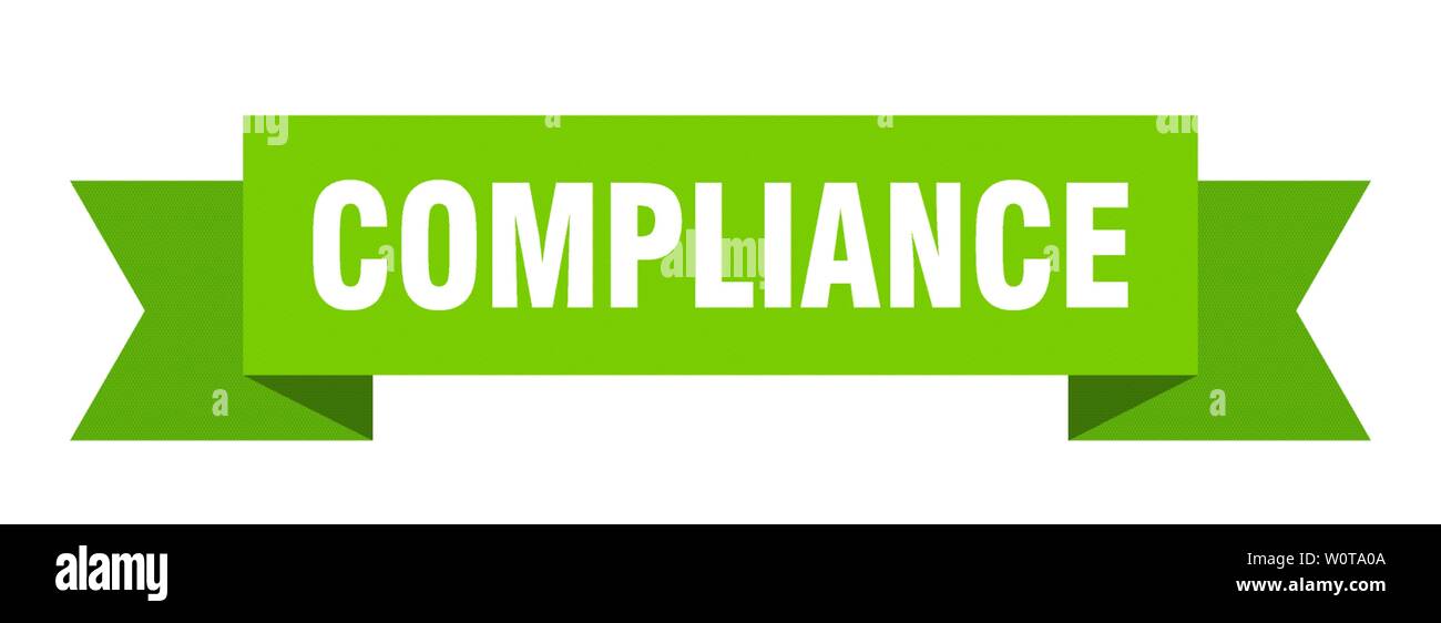 compliance ribbon. compliance isolated sign. compliance banner Stock ...