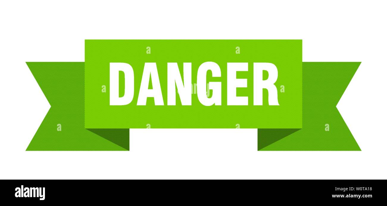 danger ribbon. danger isolated sign. danger banner Stock Vector Image ...
