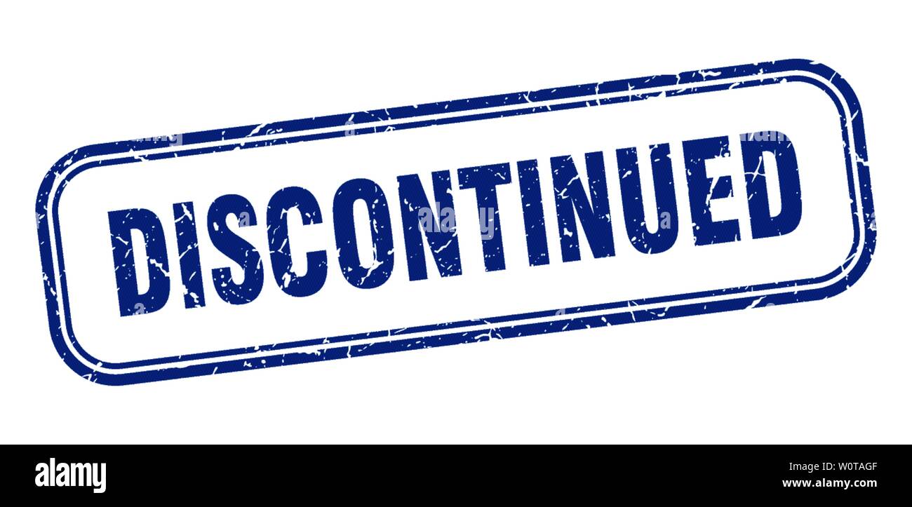 discontinued stamp. discontinued square grunge sign. discontinued Stock ...