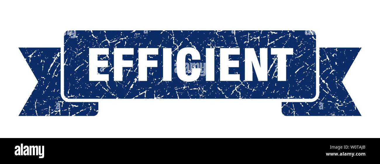efficient grunge ribbon. efficient sign. efficient banner Stock Vector ...