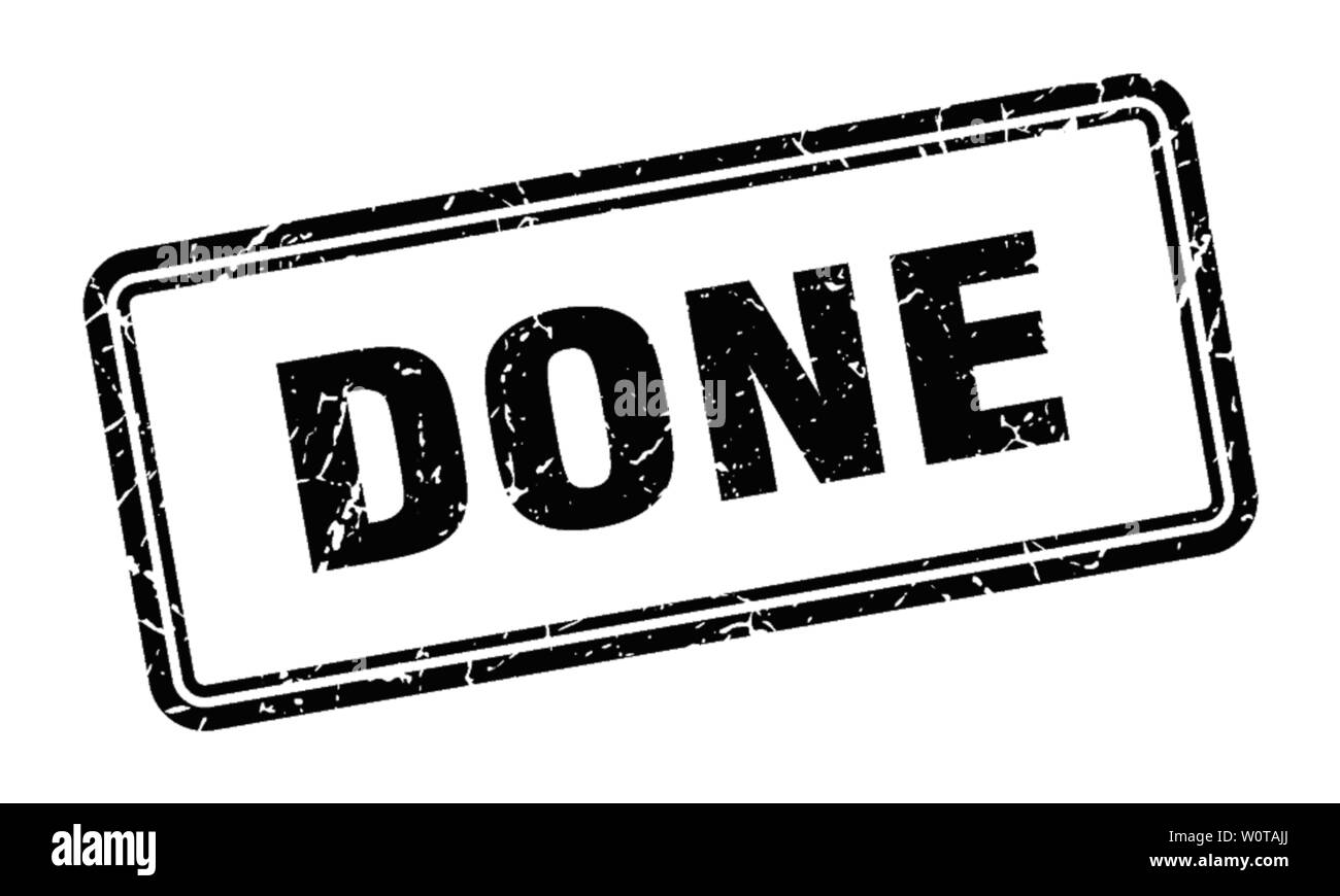 done stamp. done square grunge sign. done Stock Vector Image & Art - Alamy