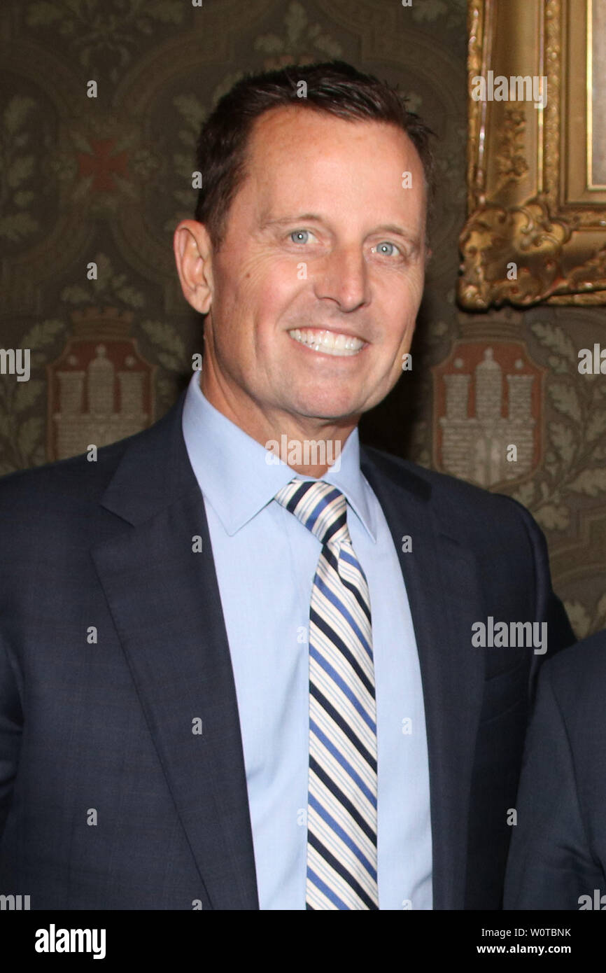 Richard Grenell, Antrittsbesuch des US Botschafters in Hamburg, Rathaus ...