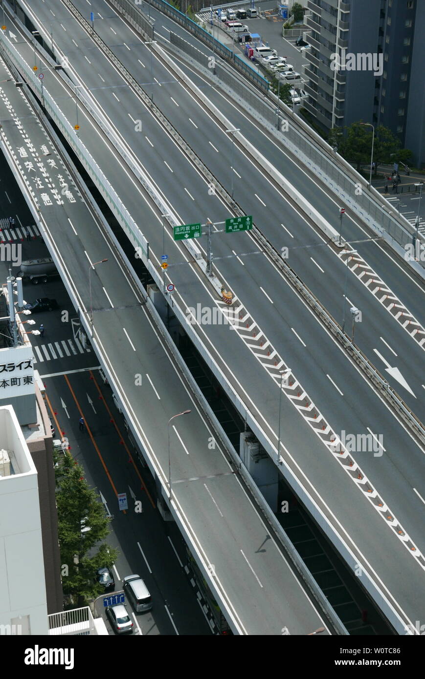 The Hanshin Expressway is closed during the G20 summit in central Osaka ...