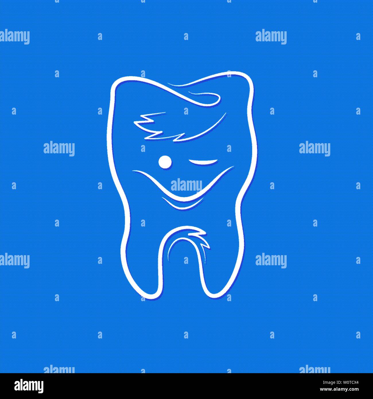 Healthy Human Tooth Logo. Dental Care Concept for Dentistry Clinic or ...