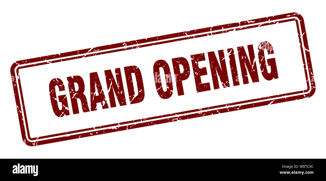 grand opening stamp. grand opening square grunge sign. grand opening ...