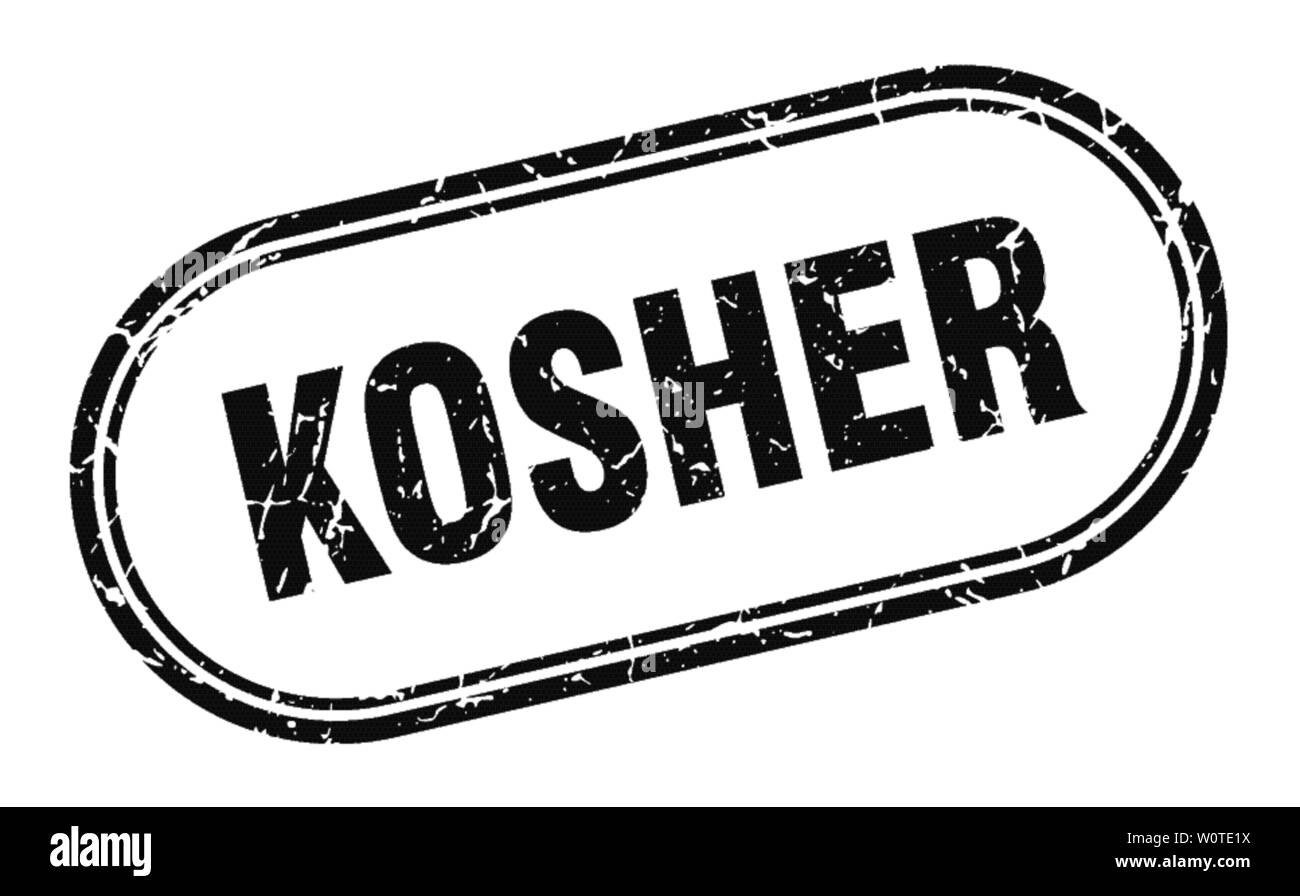 kosher stamp. kosher square grunge sign. kosher Stock Vector Image ...