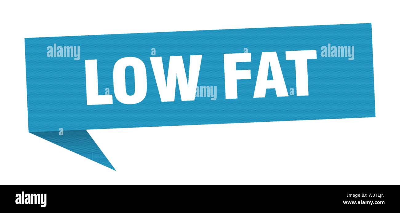 low fat speech bubble. low fat sign. low fat banner Stock Vector Image ...
