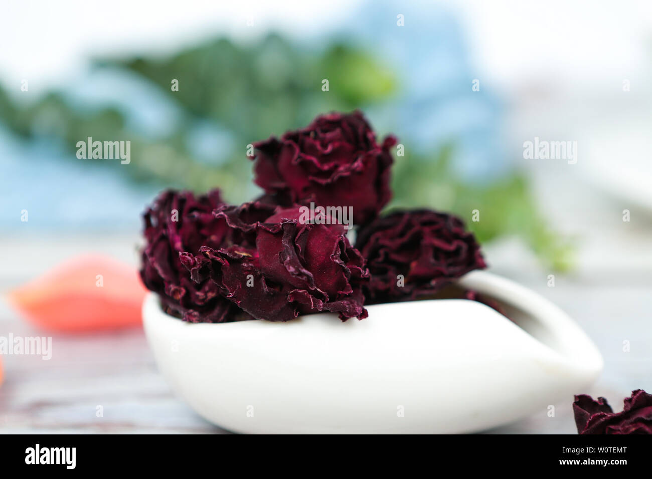 Ink red rose tea Stock Photo - Alamy