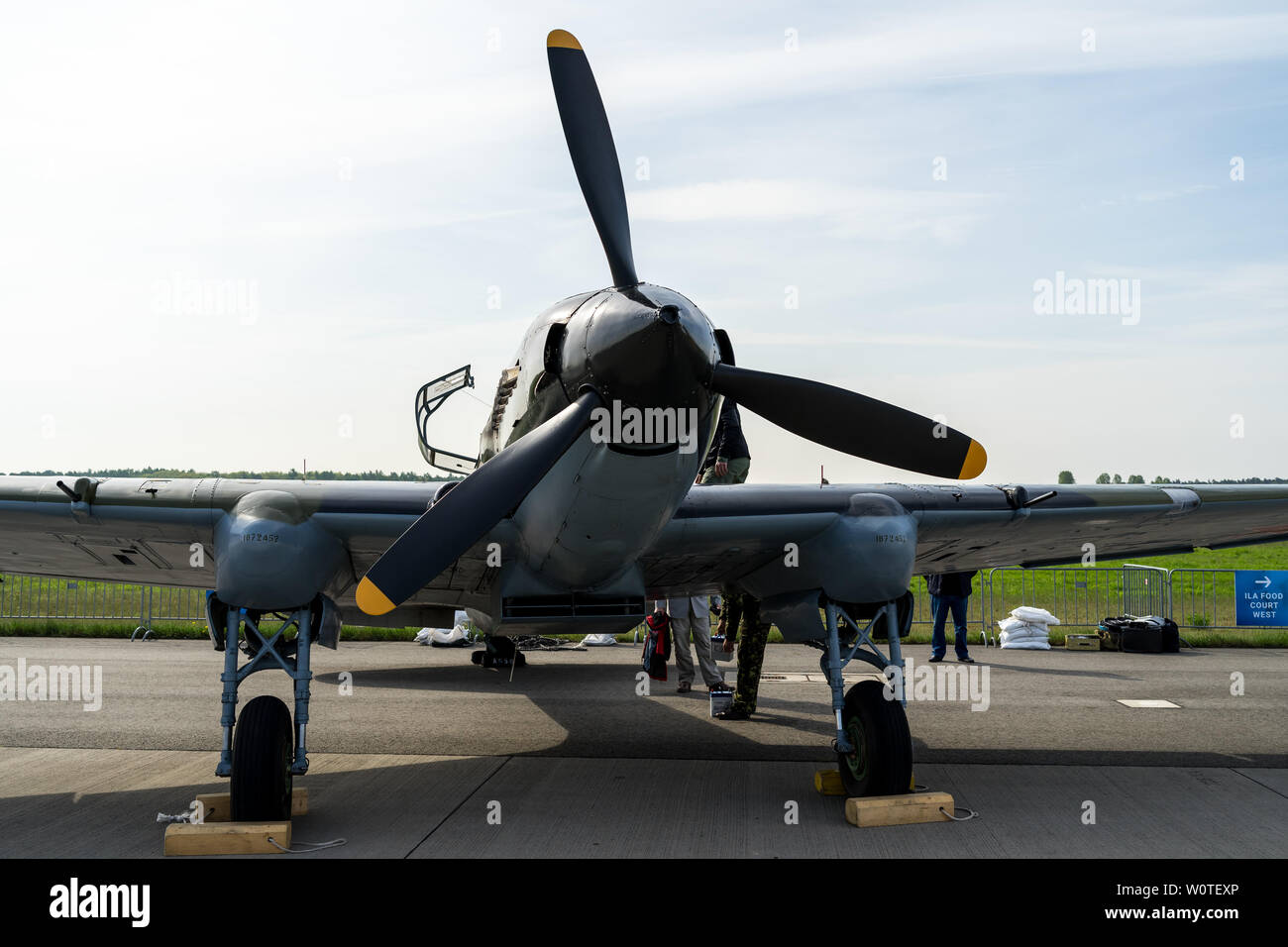 BERLIN - APRIL 27, 2018: Soviet ground-attack aircraft Ilyushin Il-2 ...