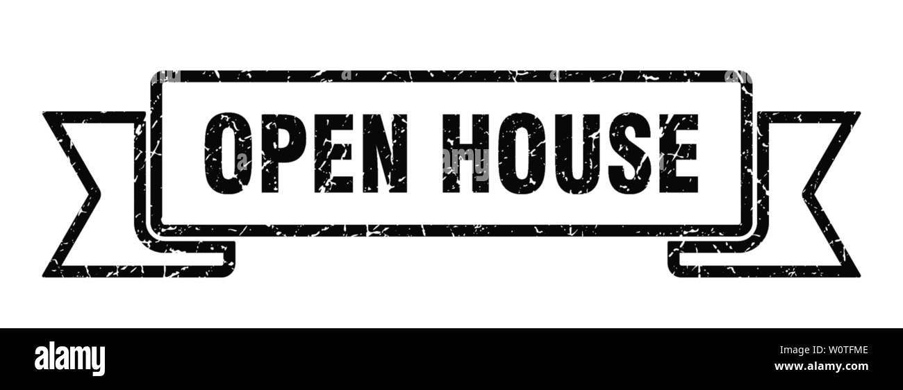 Open house stamp Black and White Stock Photos & Images - Alamy