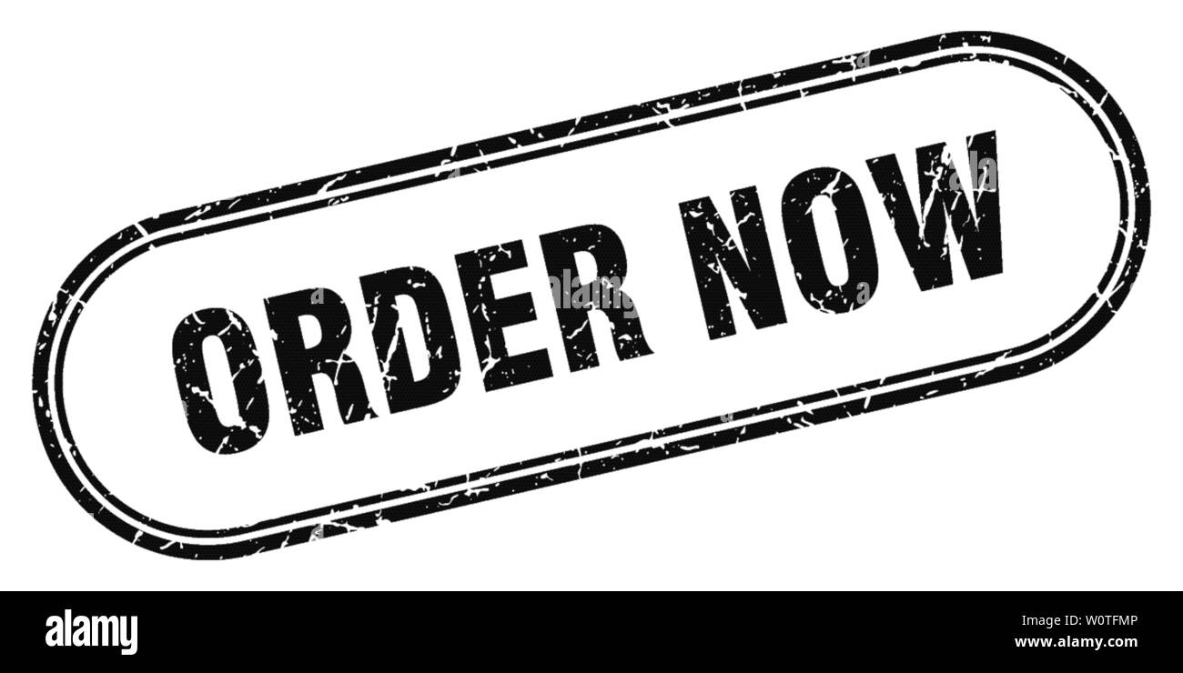 order now stamp. order now square grunge sign. order now Stock Vector ...