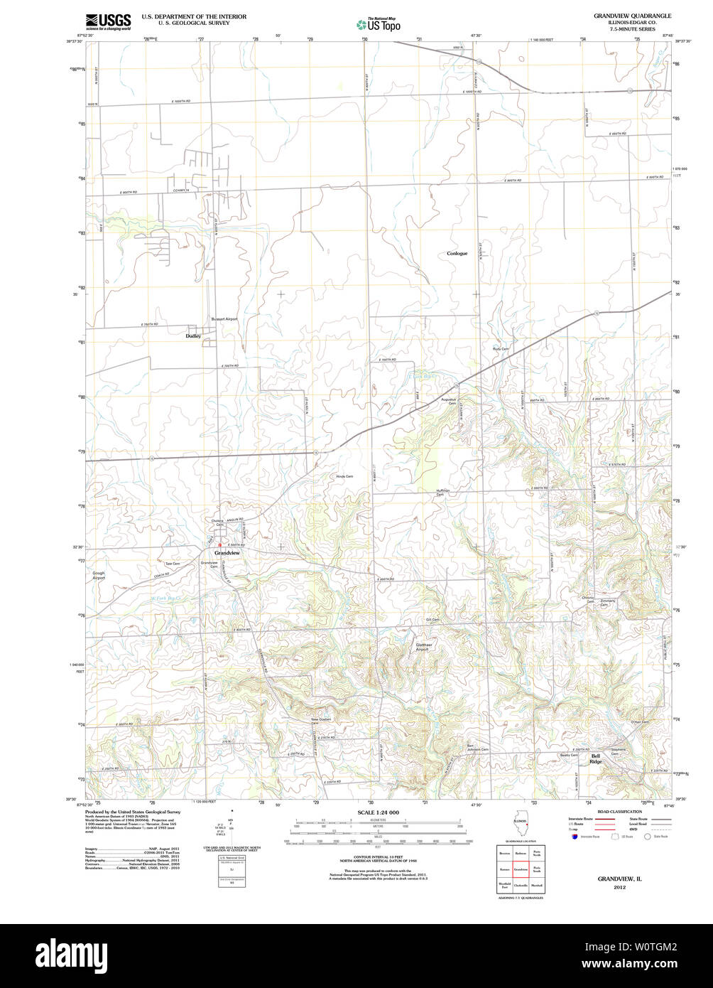 Map of grandview hi-res stock photography and images - Alamy