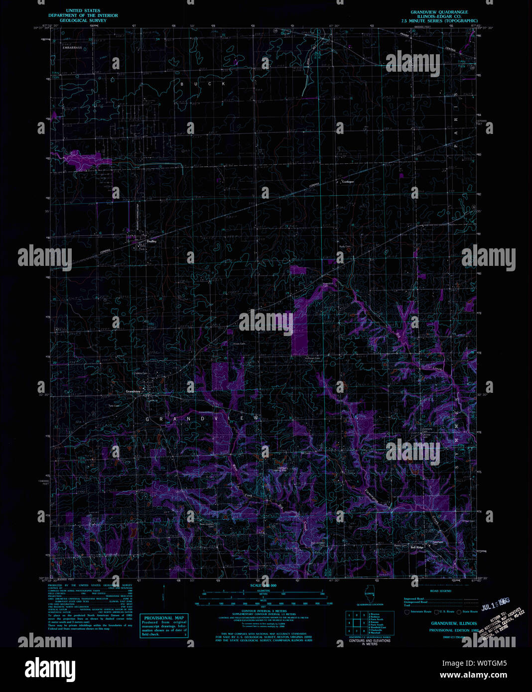Map of grandview hi-res stock photography and images - Alamy
