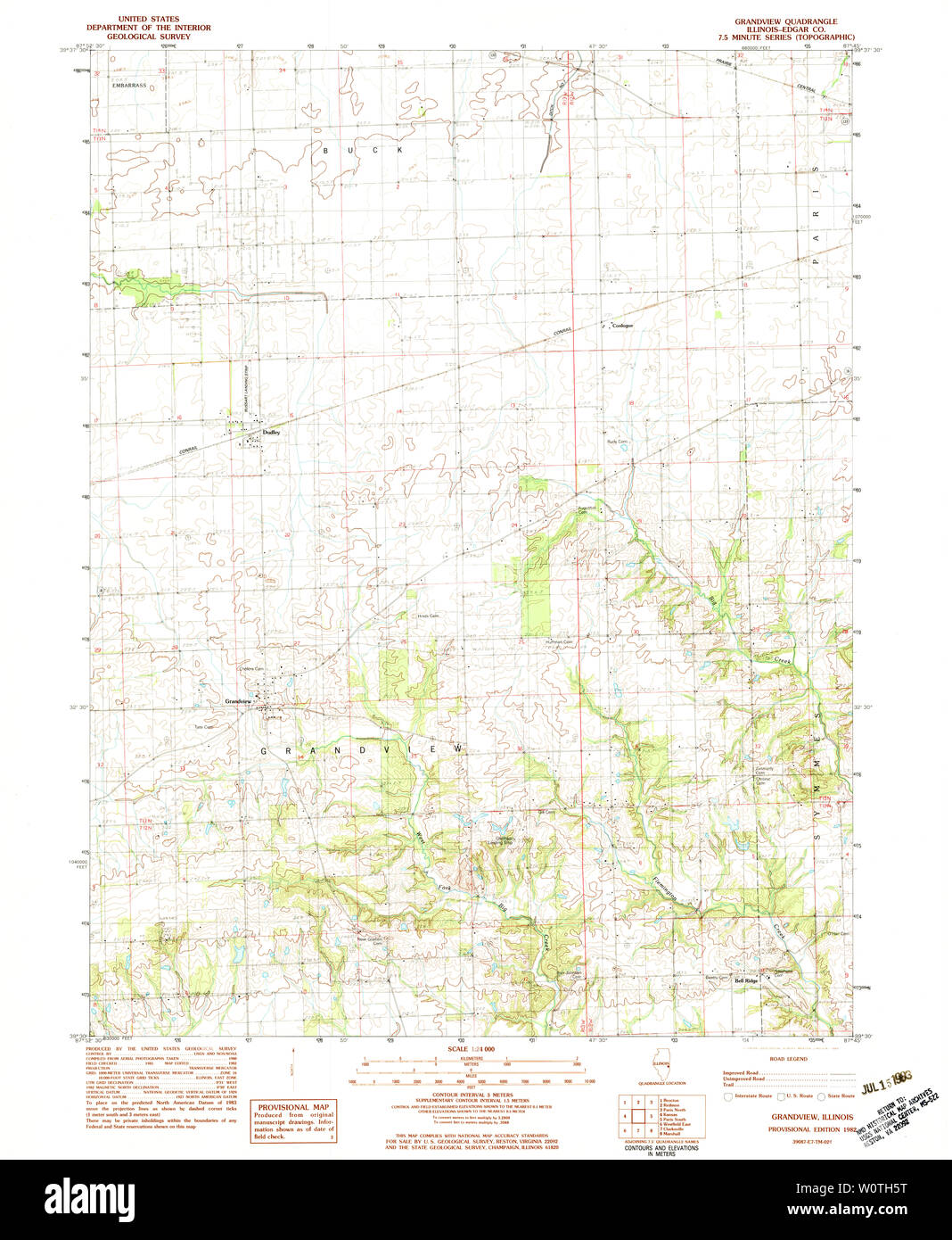 Map of grandview hi-res stock photography and images - Alamy