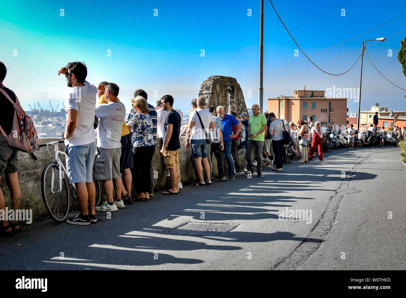 Milan, Italy. 28th June, 2019. Genova. Controlled demolition of the 10 and 11 pylons of the ...