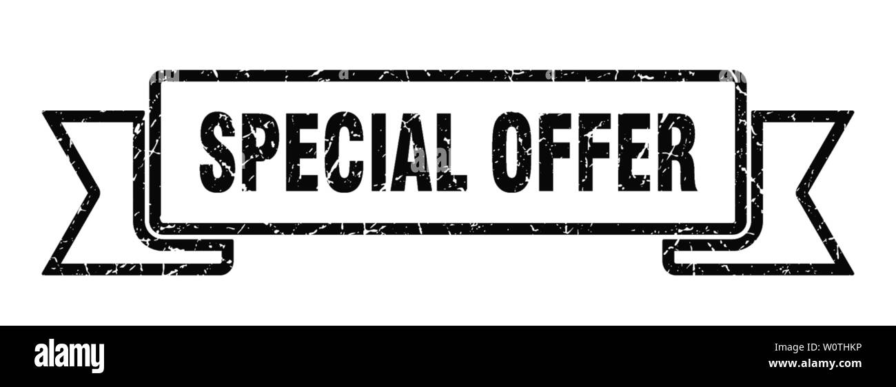special offer grunge ribbon. special offer sign. special offer banner ...