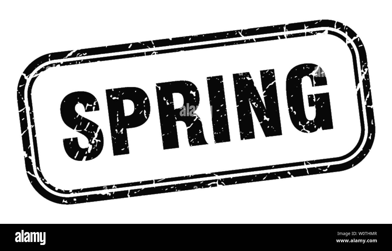 spring stamp. spring square grunge sign. spring Stock Vector Image ...