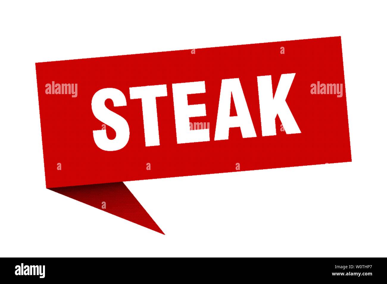 steak speech bubble. steak sign. steak banner Stock Vector Image & Art ...