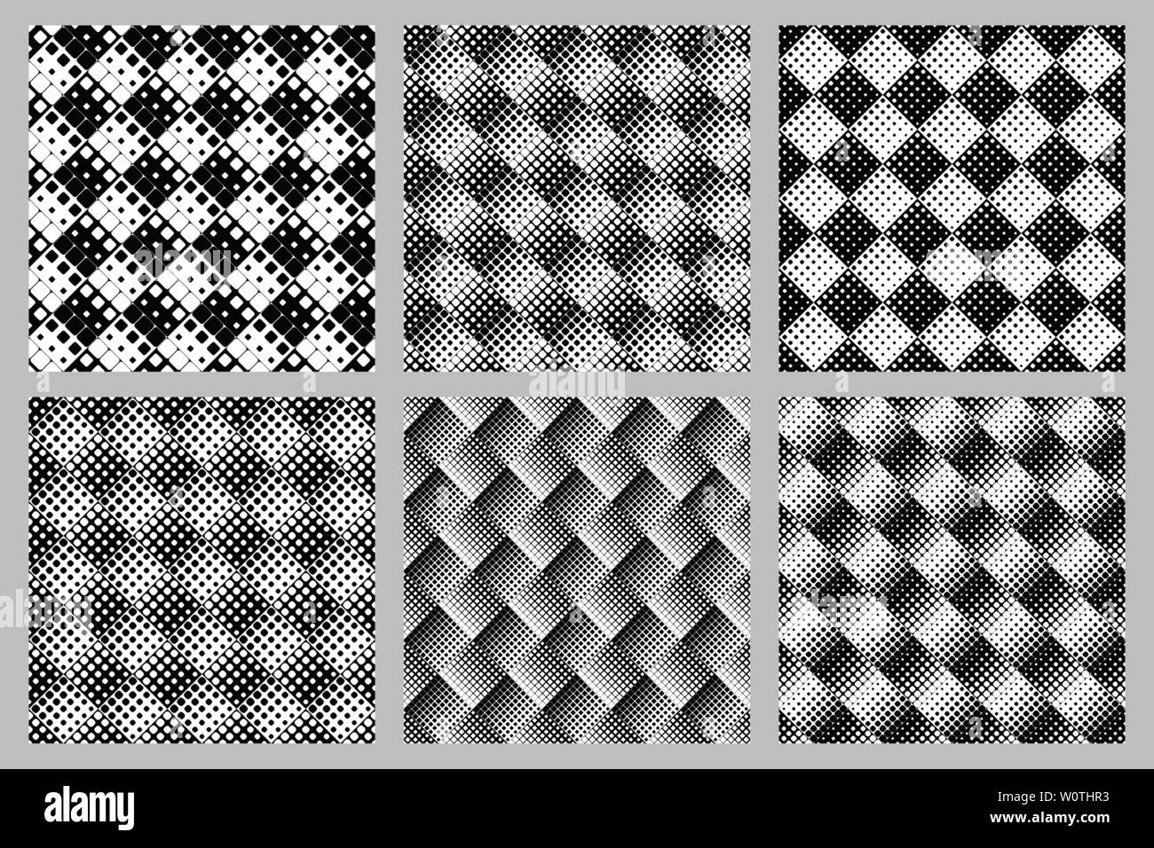 Square pattern background design set - abstract vector graphic from rounded squares Stock Vector ...