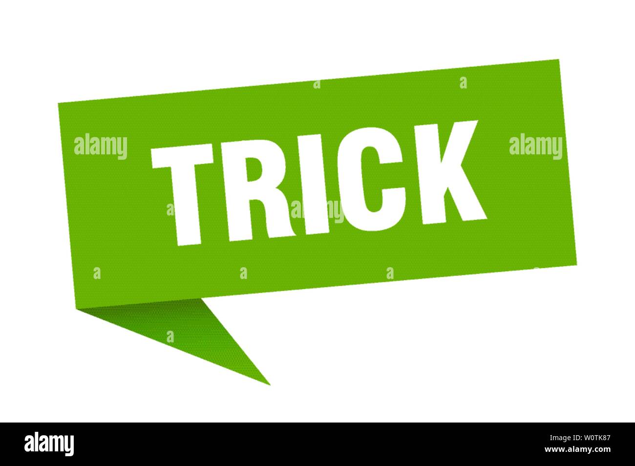trick speech bubble. trick sign. trick banner Stock Vector Image & Art ...