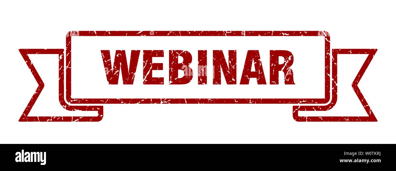 webinar grunge ribbon. webinar sign. webinar banner Stock Vector Image ...