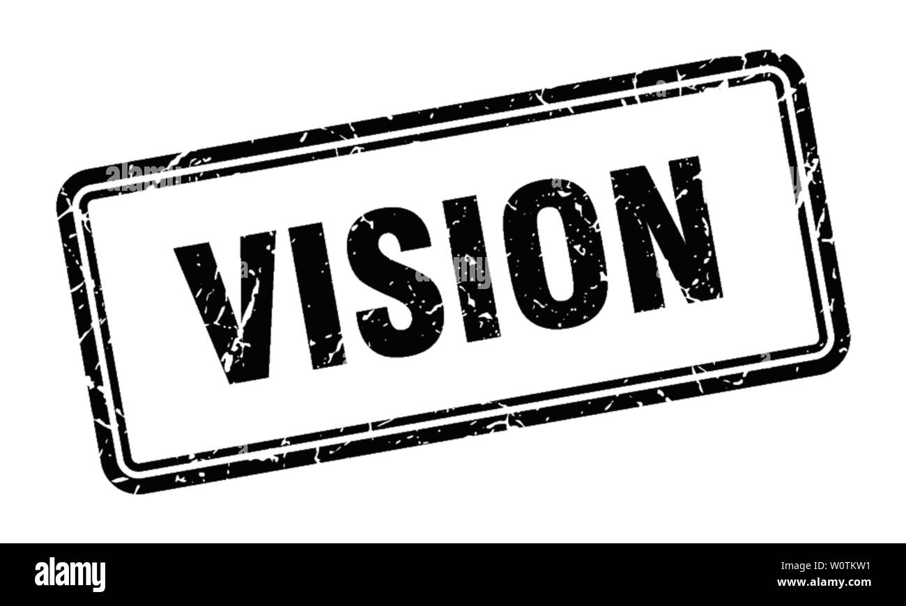 vision stamp. vision square grunge sign. vision Stock Vector Image ...