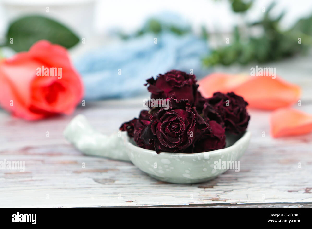 Ink red rose tea Stock Photo - Alamy