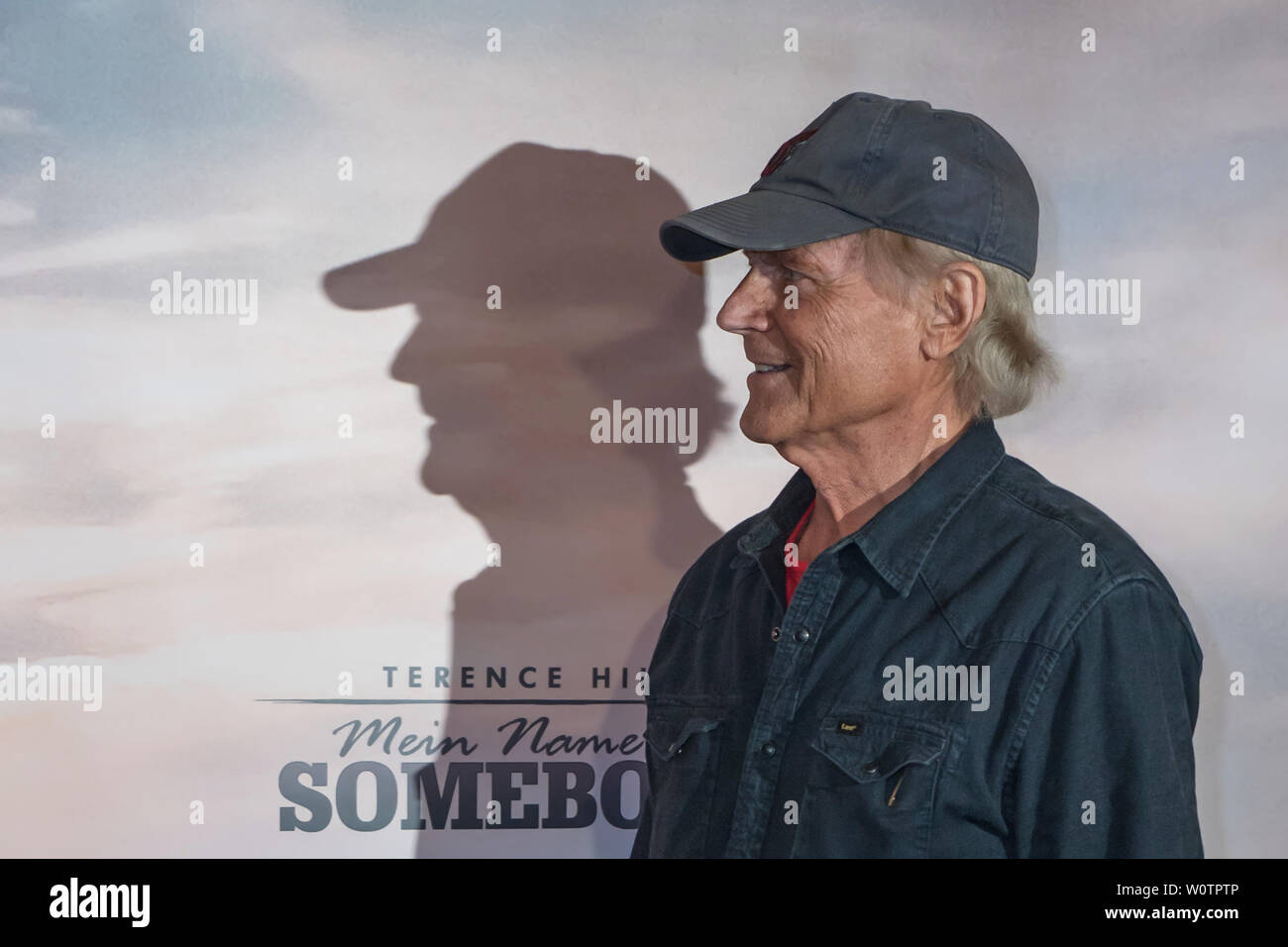 Italian-US actor Terence Hill (Mario Girotti) attends the premiere of ...