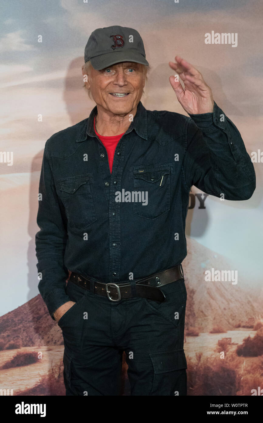 Italian-US actor Terence Hill (Mario Girotti) attends the premiere of ...