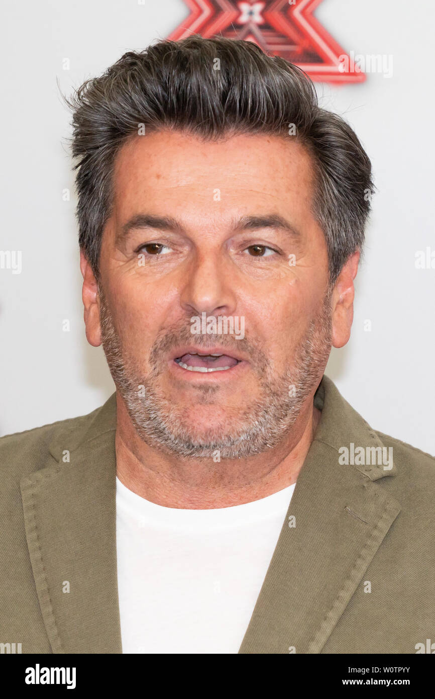 Thomas Anders during the X Factor press talk and photo call on August ...