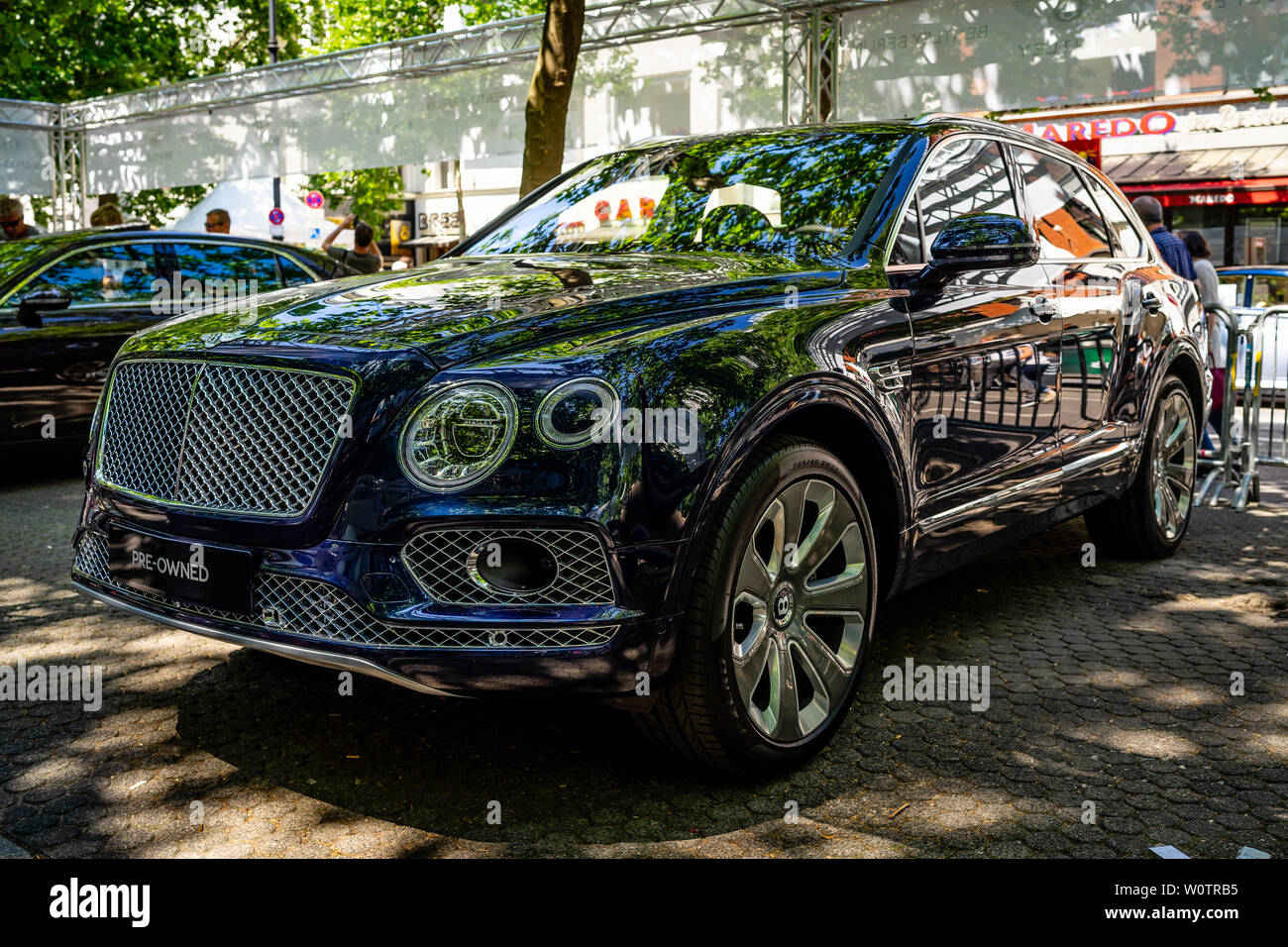 BERLIN - JUNE 09, 2018: Mid-size luxury crossover SUV Bentley Bentayga ...