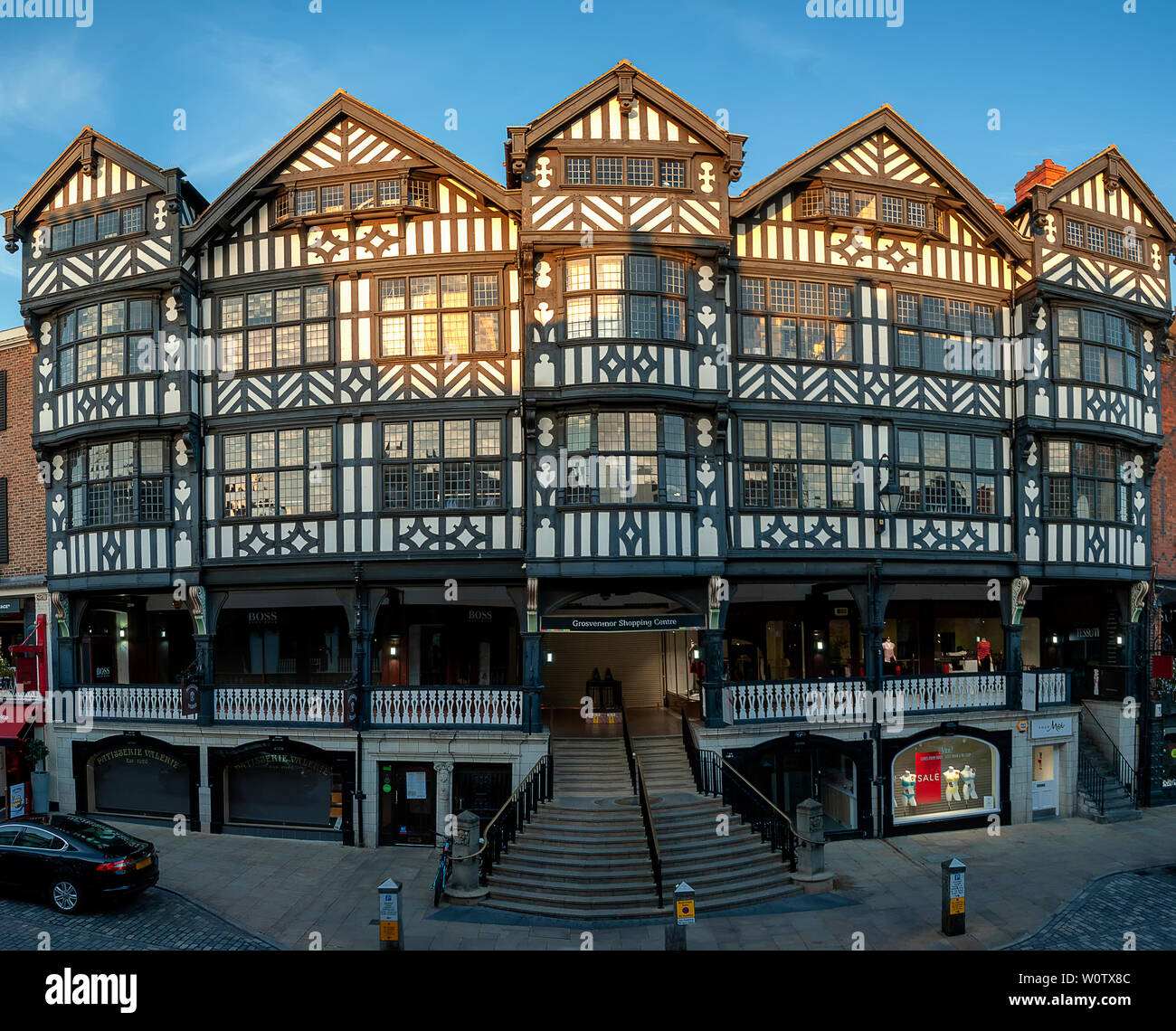 A panoramic view of St Michael's Building, one of the many black and ...